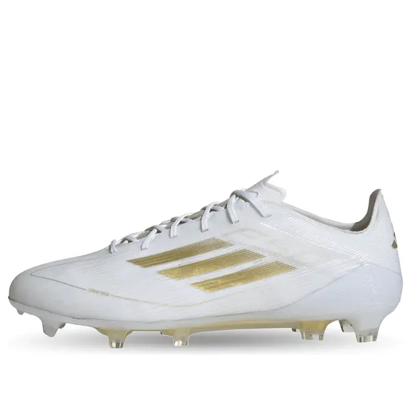 Adidas F50 Elite Fg Cleats - Cloud White/gold Metallic/cloud White