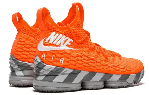 Nike Lebron 15 "orange Box" Pe Athletic Sneakers