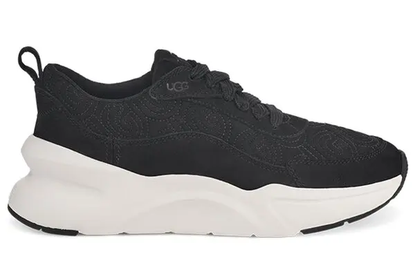 UGG La Glide Logo Stitch Sneakers - Black