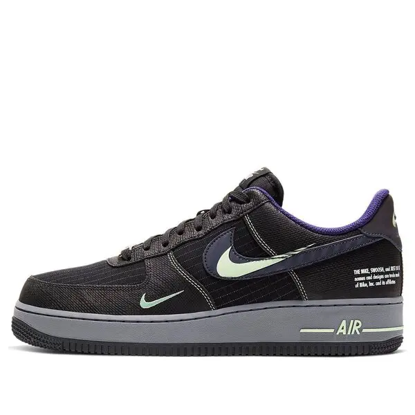 Nike Force 1 '07 Lv8 Low "future Swoosh" Sneakers - Black