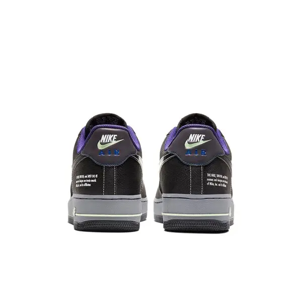 Nike Force 1 '07 Lv8 Low "future Swoosh" Sneakers - Black