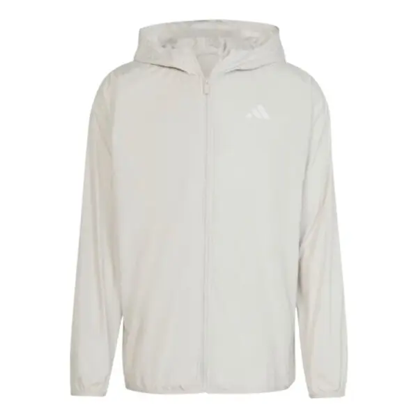 Adidas Essential Big Logo Sweat Windbreaker Jacket - White