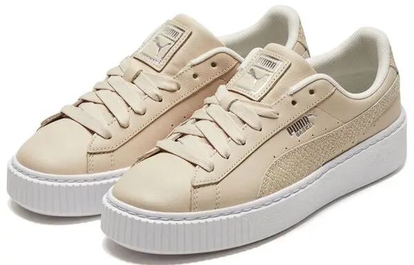 PUMA Platform Snake Khaki Low Top Sneakers - Light Khaki