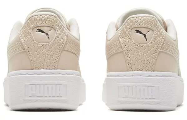 PUMA Platform Snake Khaki Low Top Sneakers - Light Khaki
