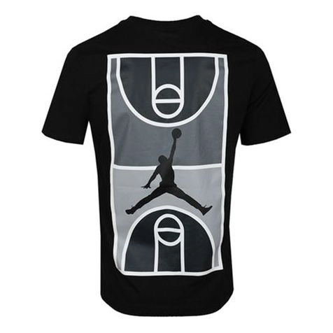 JORDAN Back Stadium Large Printing Short Sleeve - Black