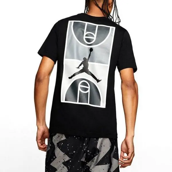 JORDAN Back Stadium Large Printing Short Sleeve