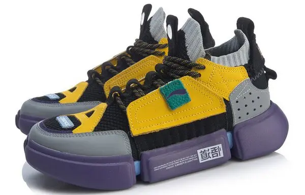 LI-NING Essence 2 Ace X Paris Fashion Week Sneakers - Blackgrayyellow