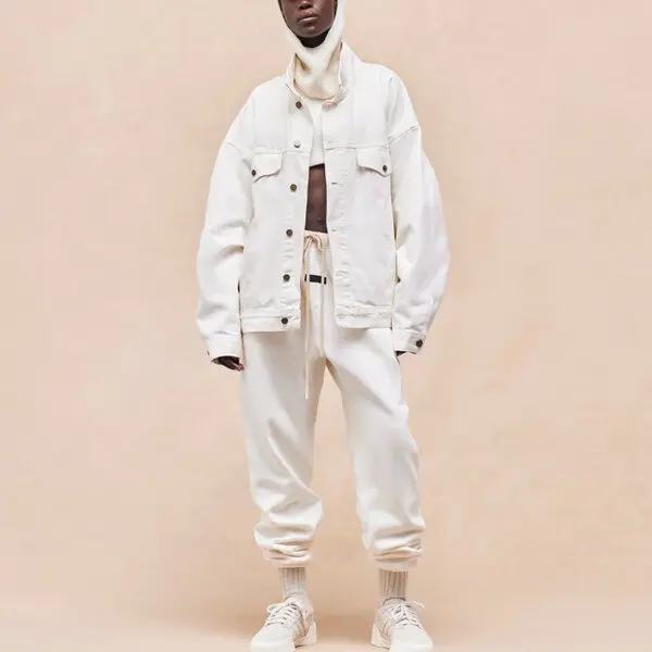 Fear Of God Fw23 Denim Jacket - White/beige
