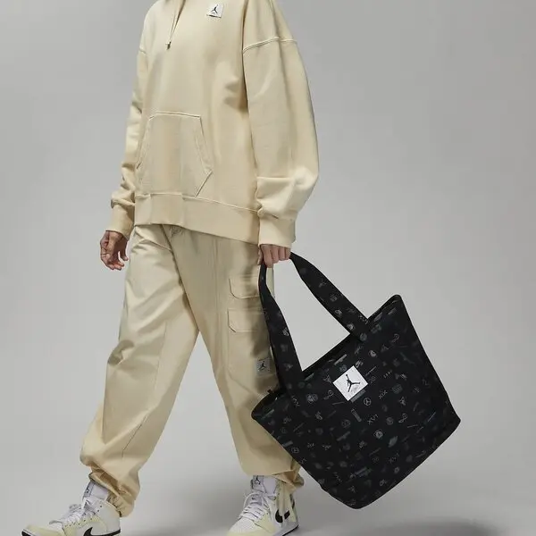 JORDAN Air Flight Printed Recycled Cotton Carryall Tote