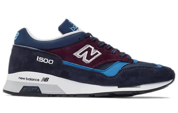 NEW BALANCE 1500 Made In England 'navy Burgundy - Blue/red