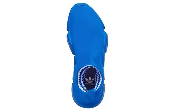 Balenciaga X Adidas Originals Speed 1.0 Sock Sneakers - Blue/white
