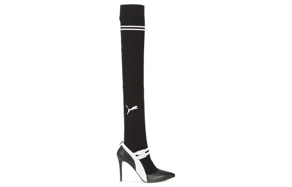 PUMA X Fenty Knitted Mary Jane High Heel Boots