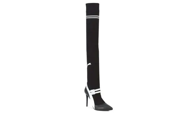 PUMA X Fenty Knitted Mary Jane High Heel Boots