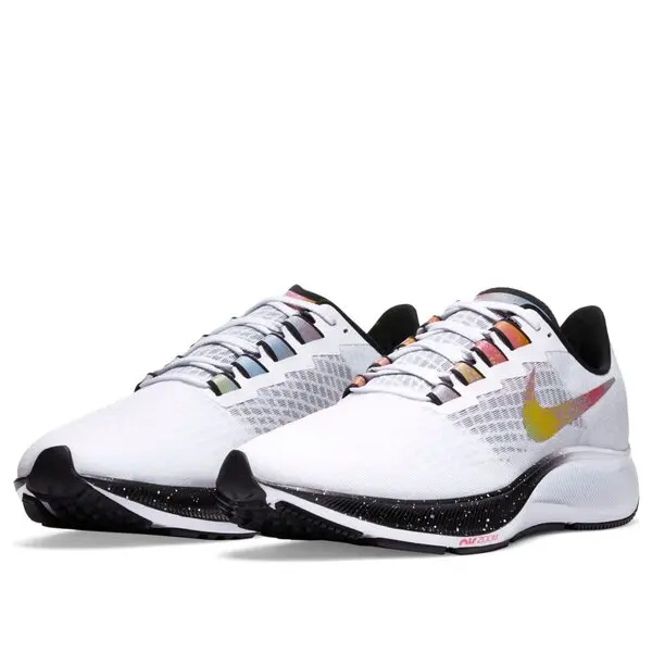Nike Zoom Pegasus 37 "paint Splatter" Athletic Sneakers - Red/white