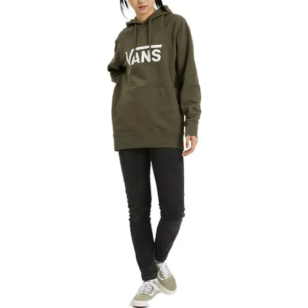 VANS Logo Print Pullover Hoodie