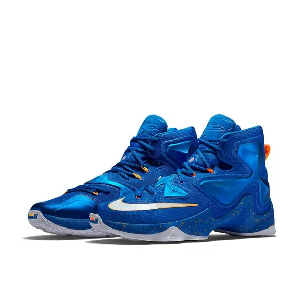 Nike Lebron 'balance' High Top Sneakers - White/orange/orange