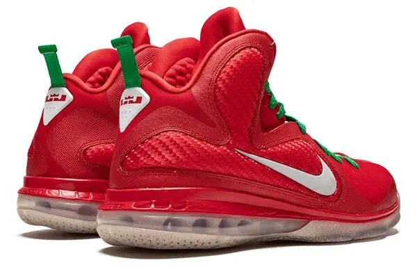 Nike Lebron "christmas" Basketball Sneakers - Red/silver/white