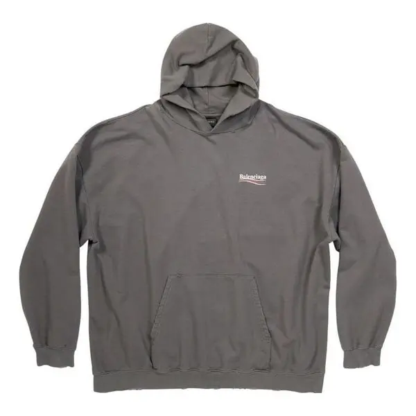 Balenciaga Political Campaign Hoodie - Grey