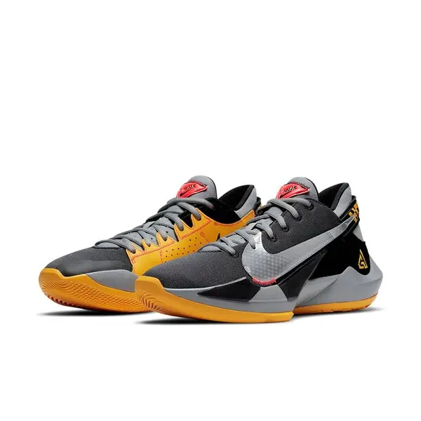 Nike Zoom Freak 2 "taxi" Basketball Sneakers - Grey/yellow/silver