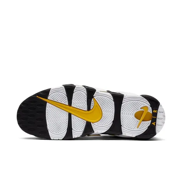 Nike More Uptempo "peace, Love, And Basketball" Sneakers - Black/yellow/blue
