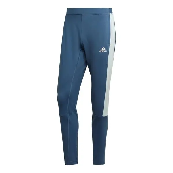 Adidas Logo Printing Lacing Slim Fit Sports Pants/trousers/joggers Blue - Default Colorway