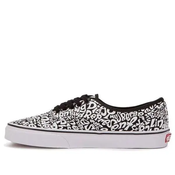 VANS A Tribe Called Quest X Authentic "tracklist" Sneakers - Black/white