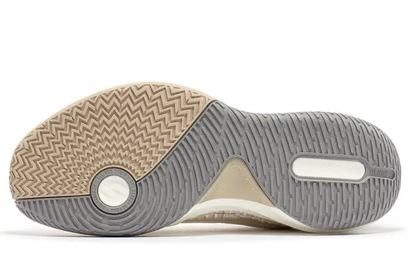 361 DEGREES Big3 4.0 Quick Movable Type Printing Sneakers - Beige/grey/red