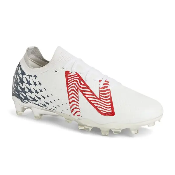 NEW BALANCE Tekela V4 Pro Low Fg "queens' Finest" Soccer Cleats - White/red/blue