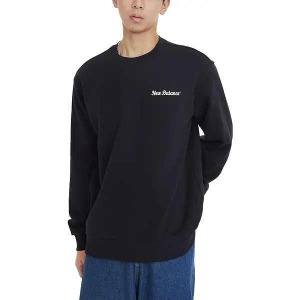 NEW BALANCE Crewneck Sweatshirt - Black/white