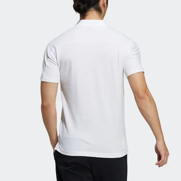 Adidas Series Logo Printing Solid Color Short Sleeve Polo Shirt