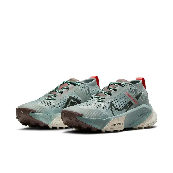 Nike Zoomx Zegama Trail Sneakers - Grey Green