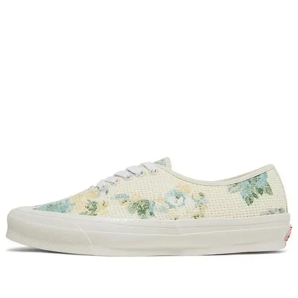 VANS Kith X Og Authentic Lx Vintage Roses Sneakers - Cream/green