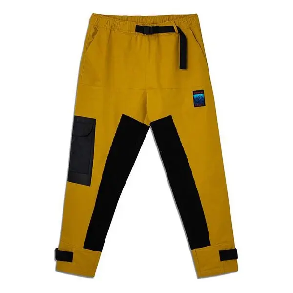 Adidas Originals Adv Wv Pant Colorblock Outdoor Multiple Pockets Cargo Sweatpants - Yellow