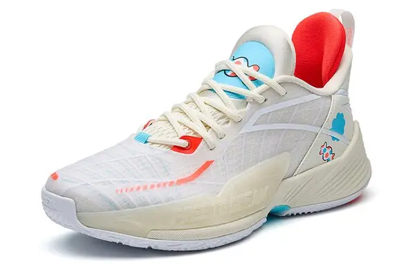 ANTA Light Horseman 3 Sneakers - White/blue/red
