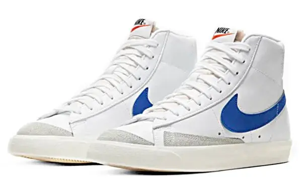 Nike Blazer Mid '77 High Top Sneakers - Blue/white