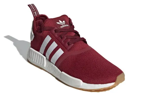 Adidas Nmd_r1 Burgundy Gum Sneakers - Red/white