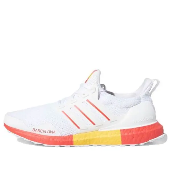 Adidas Ultraboost Dna 'barcelona' Athletic Sneakers - White/red