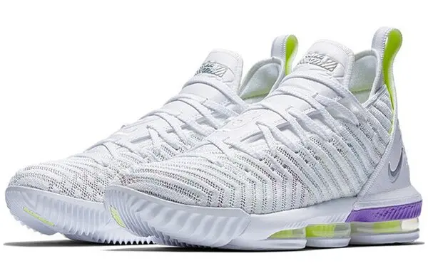 Nike Lebron 16 "buzz Lightyear" Mid Top Sneakers - Silver/white