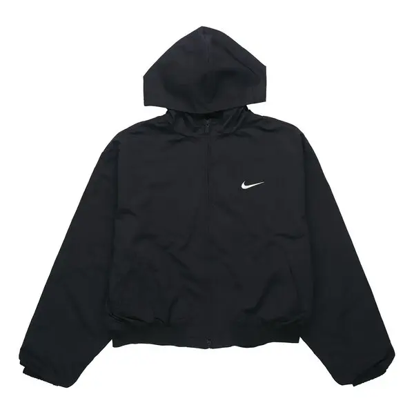 Nike X Fear Of God Hooded Bomber Jacket - Black