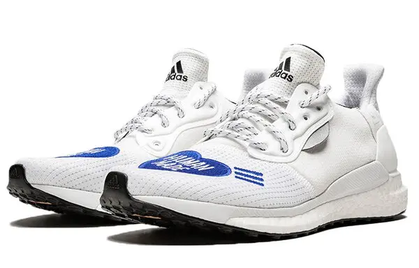 Adidas Human Made X Solar Hu Glide "blue Heart" Sneakers - White/blue