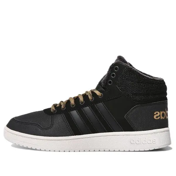 Adidas Hoops 2.0 Mid Top Sneakers - Black