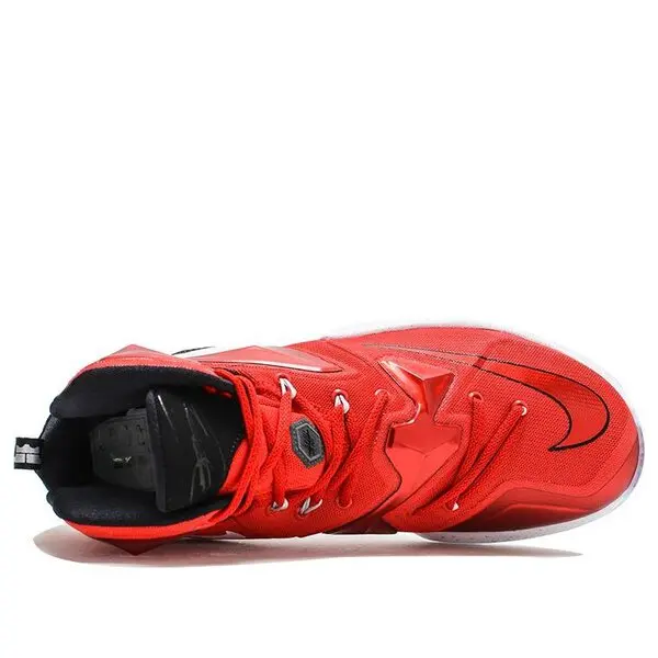 Nike Lebron High-top Athletic Sneakers - Red/white/black
