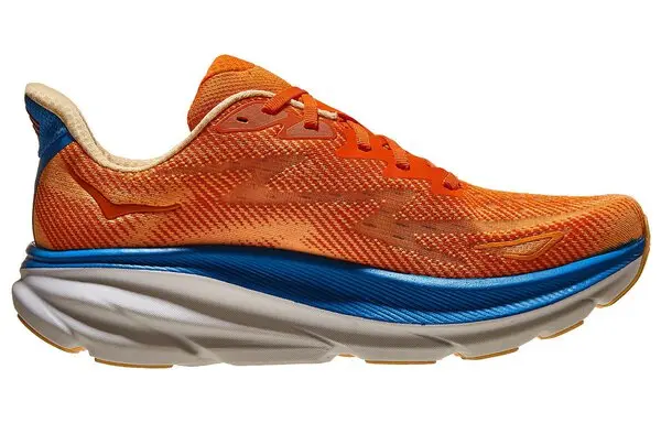 Hoka One One Clifton 9 Running Shoes - Vibrant Orange/impala