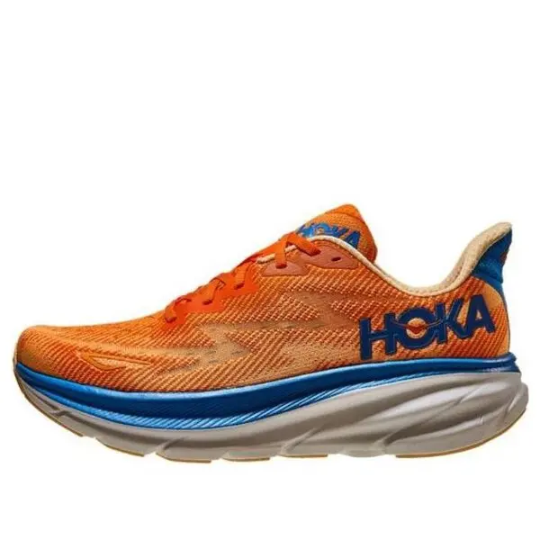 Hoka One One Clifton 9 Running Shoes - Vibrant Orange/impala