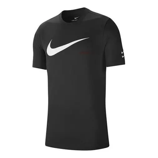Nike Large Logo Short Sleeve T-shirt - Black