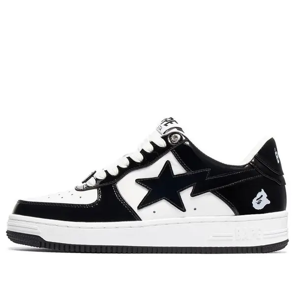 A BATHING APE Sta Low "black White" Sneakers - Black/white