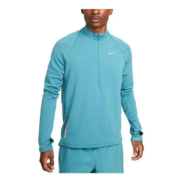 Nike Therma-fit Run Division 1/2 Zip Running Top - Mineral Teal