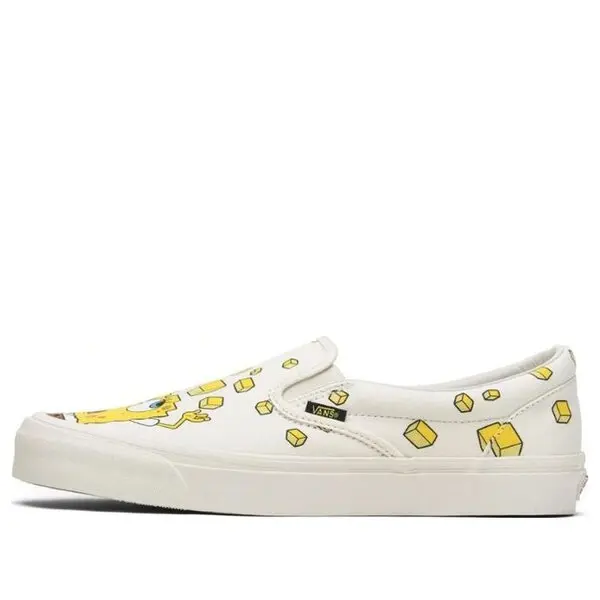 VANS Og Classic Slip-on Lx "spongebob" Sneakers - White/yellow