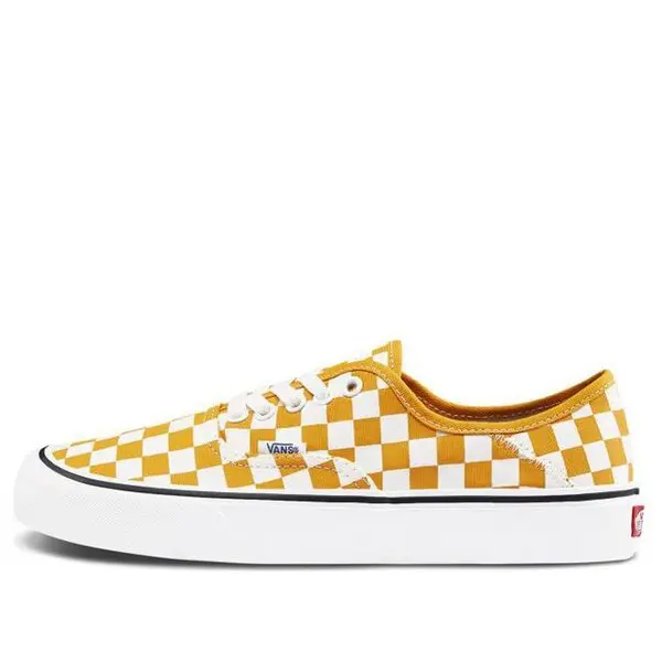 VANS Authentic Sf Checkerboard Sneakers - White/yellow