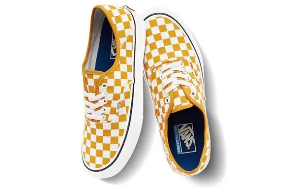 VANS Authentic Sf Checkerboard Sneakers - White/yellow